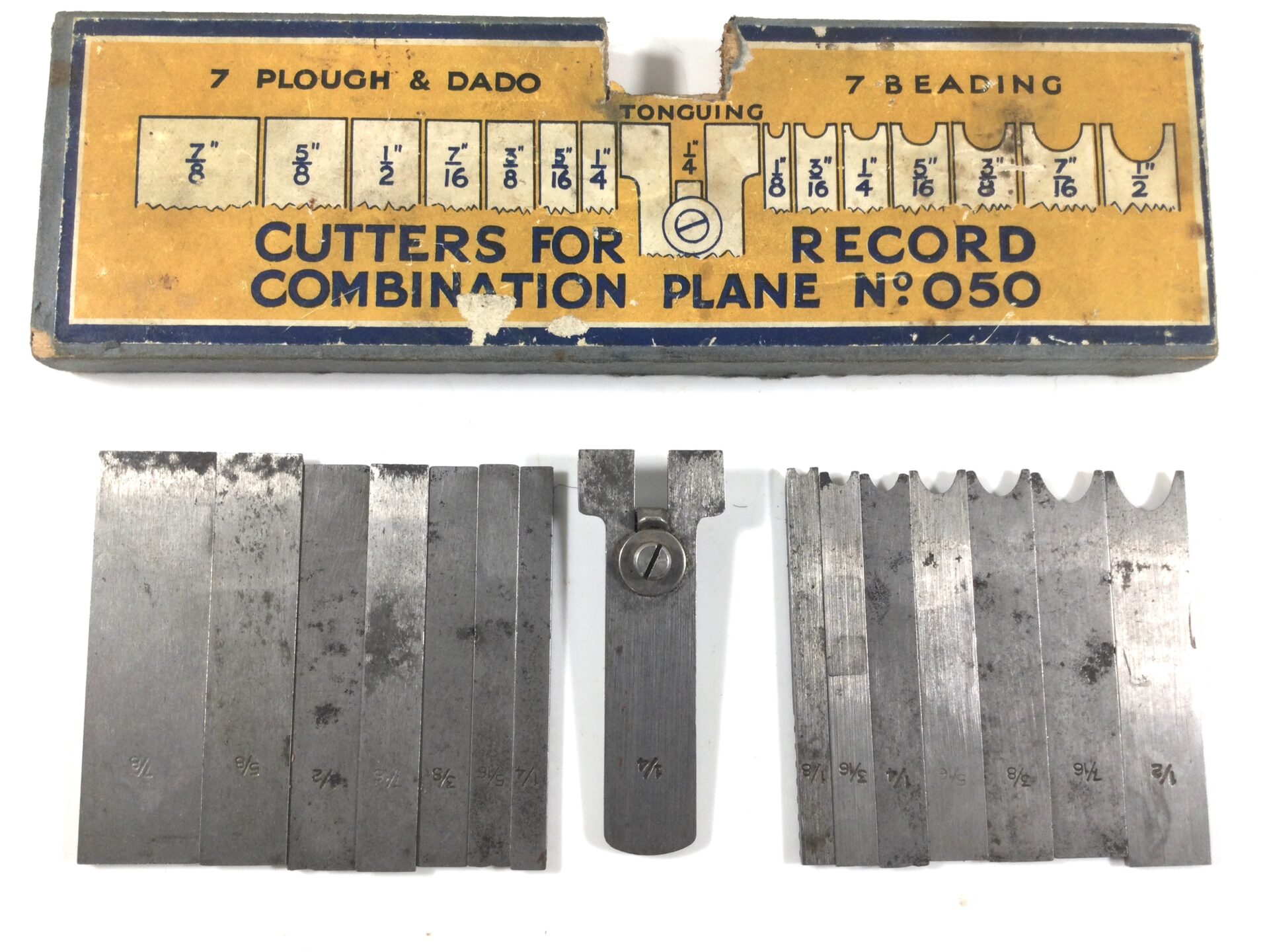 Cutters for RECORD #050 Combination Plane. (38639) - Old School Tools